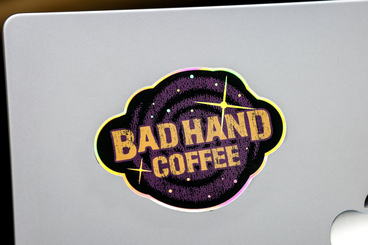 Holographic Druid Sticker – BadHandCoffee